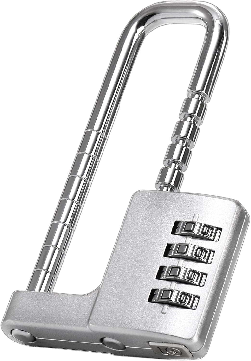Wellsay U Shaped Cabinet Combination Lock, 4 Digit Stainless Steel ...