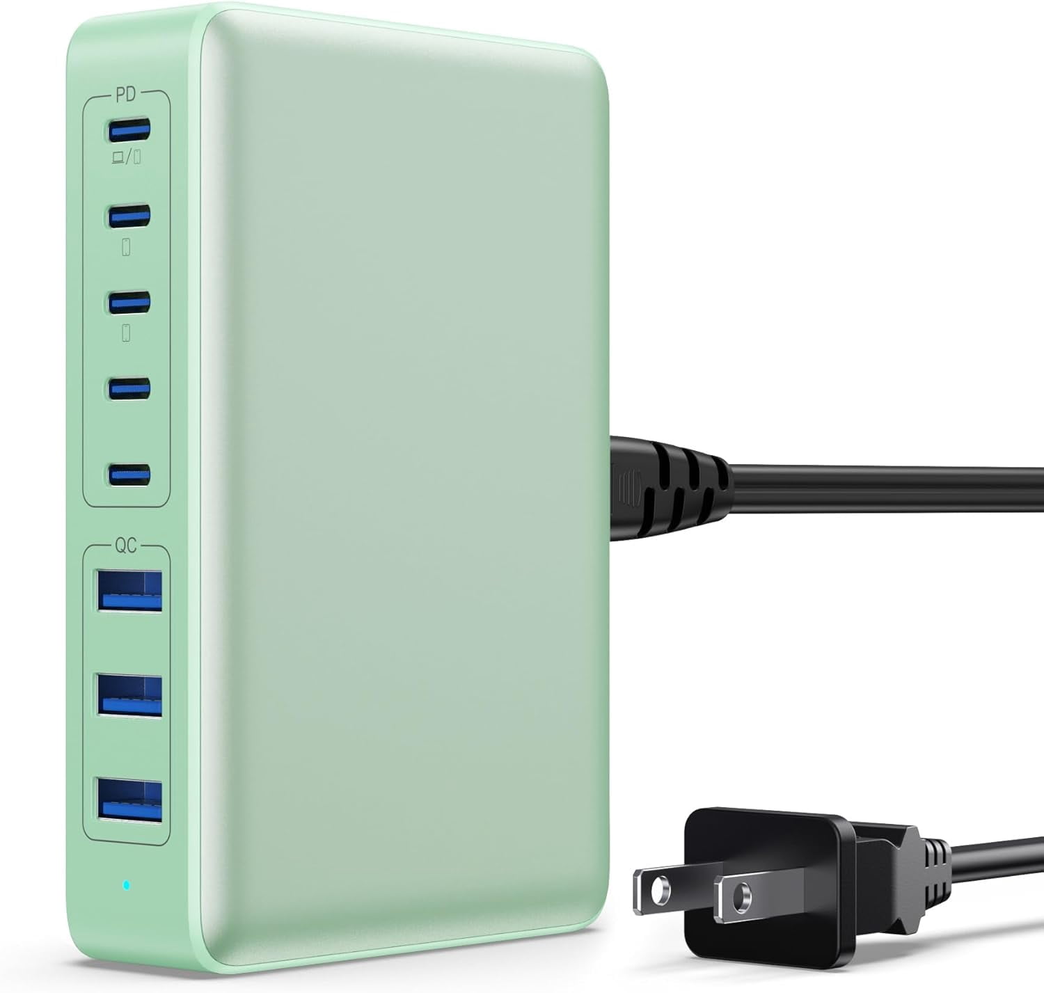 Wellsay USB C Charger 300W USB C Charger Block GaN IV 8-Port Fast ...