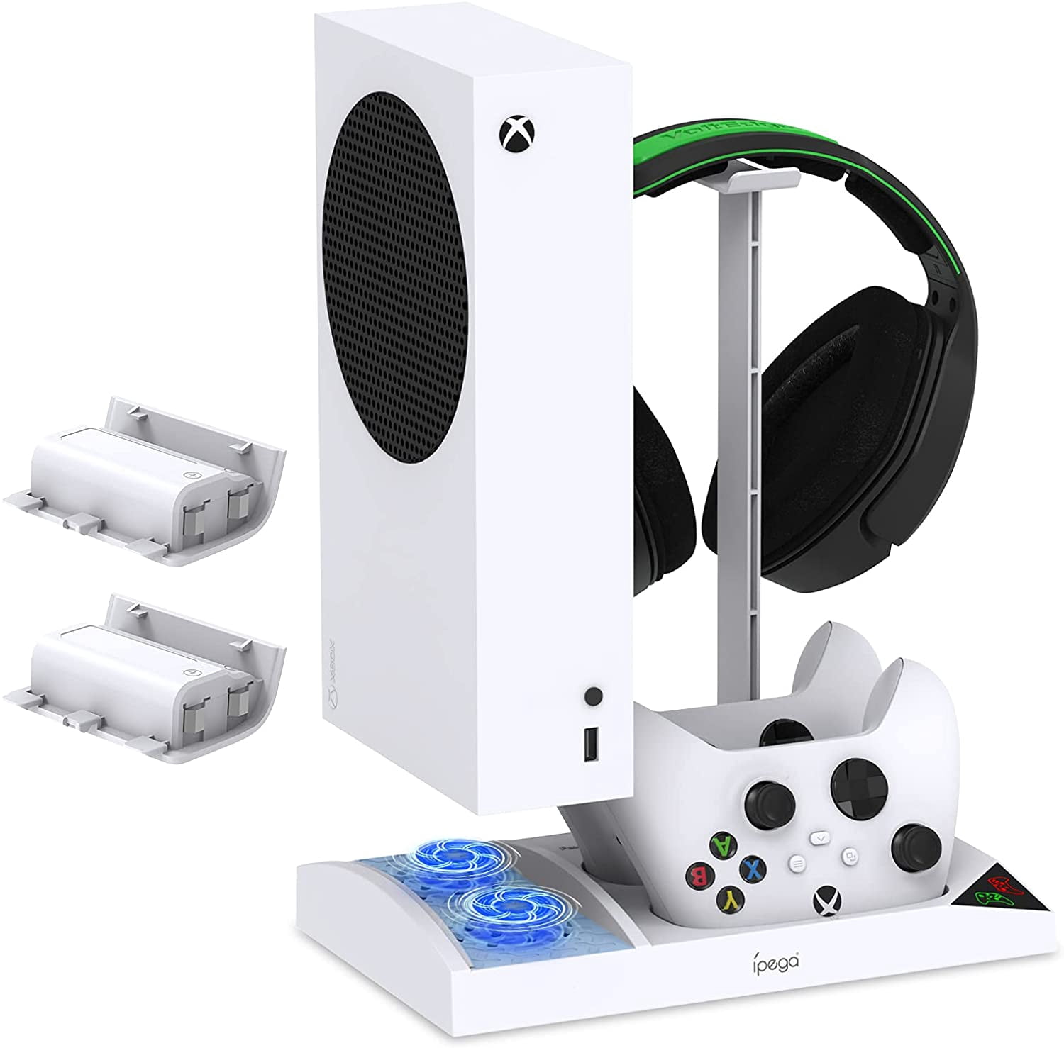 Wellsay Vertical Cooling Fan Stand for Xbox Series S, Cooler Fan System ...
