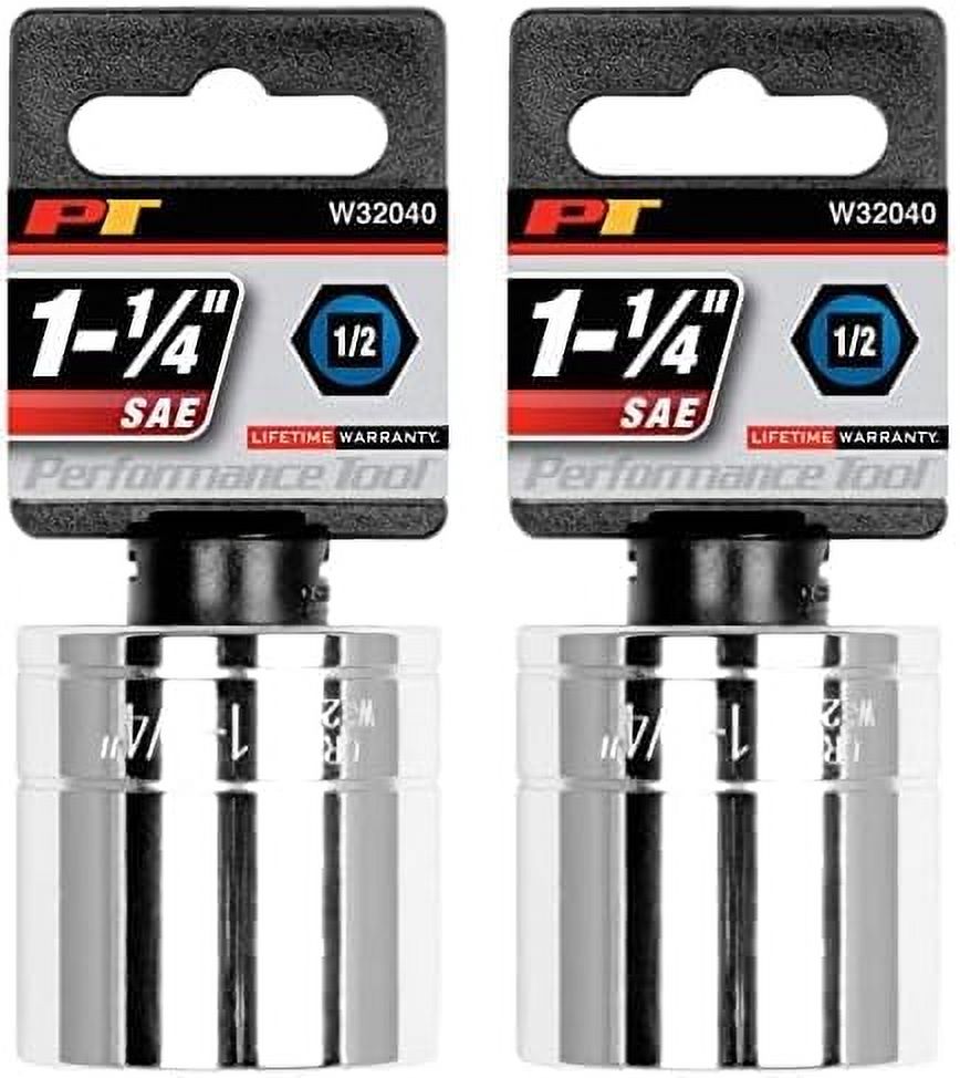 Wellsay W32040 1/2-Inch Drive 6-Point Socket Set with Recessed Edges ...