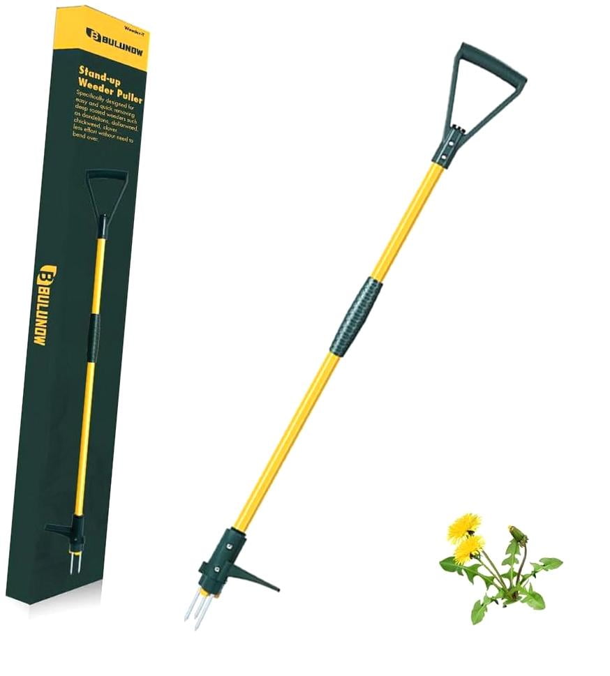 Wellsay Weed Extractor, 50IN Extended Handle 3 Stand Up Weeder ...