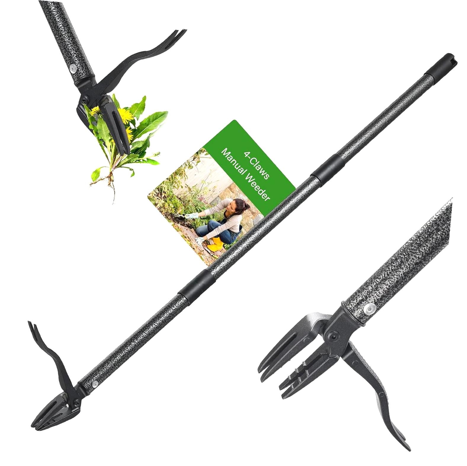 Wellsay Weed Puller with Long Handle- 63inch - Adjustable Stand Up Weed ...