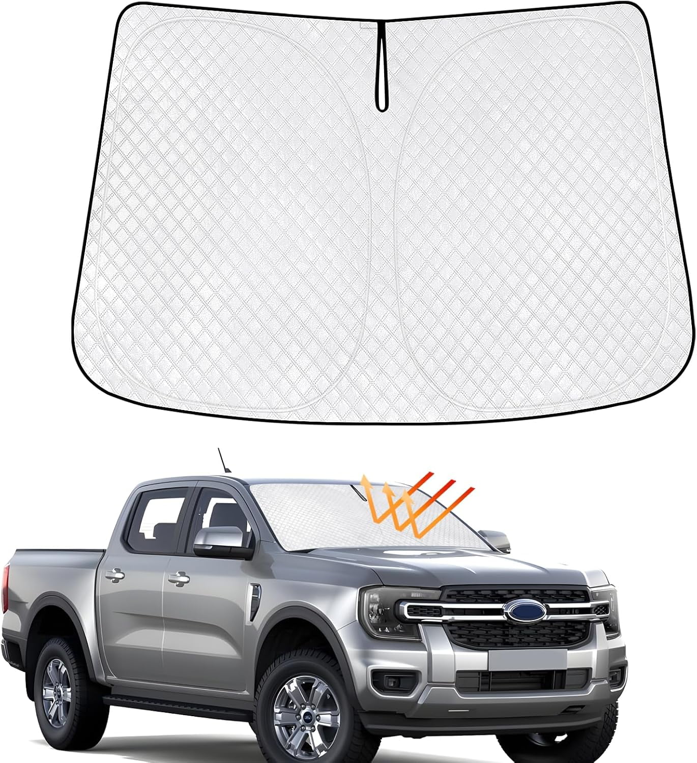 Wellsay Windshield Sun Shade Replacement for Ford Ranger Accessories ...
