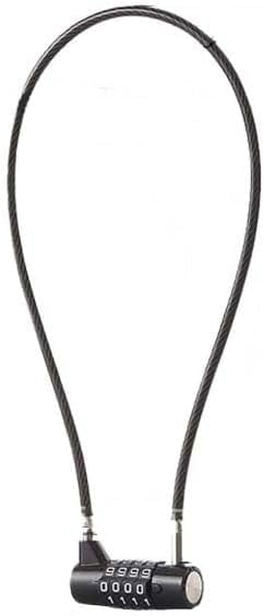 Wellsay Wire Password Lock, Resettable Padlock with Steel Cable Rope ...