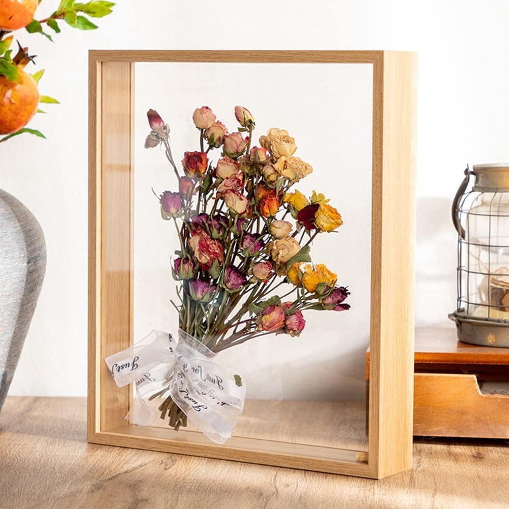 Wellsay Wooden Dried Flower P Frame Dried Flower Display Stand ...
