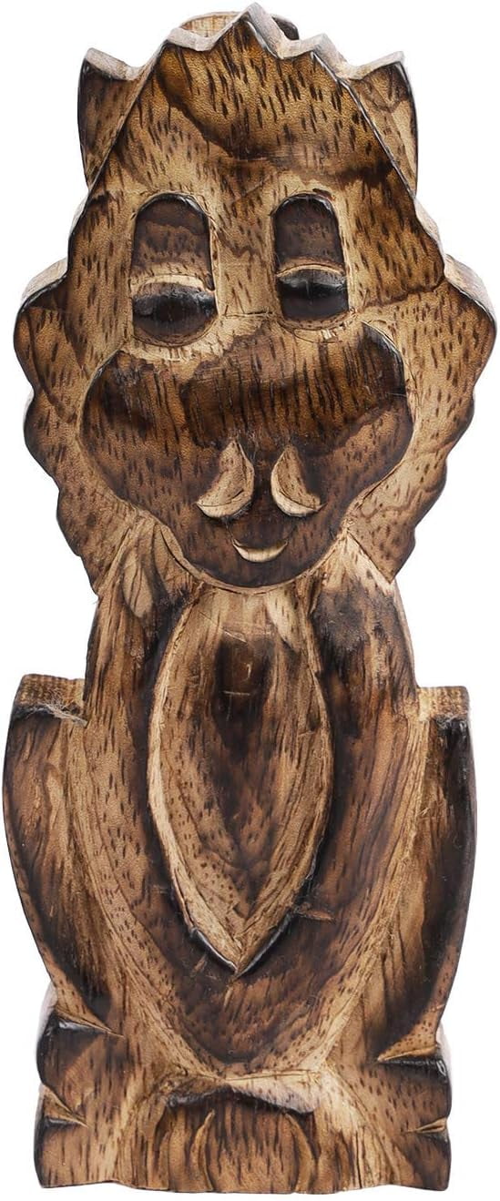 Wellsay Wooden Spectacle Eye Glasses Holder, Classic Monkey Eyewear ...