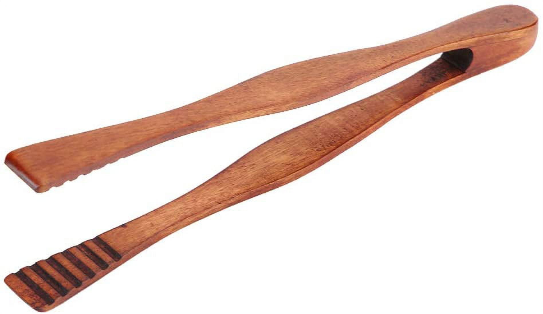 Wellsay Wooden Tong, Vintage Wood ster Tongs BBQ Meat Clip Buffet Food ...