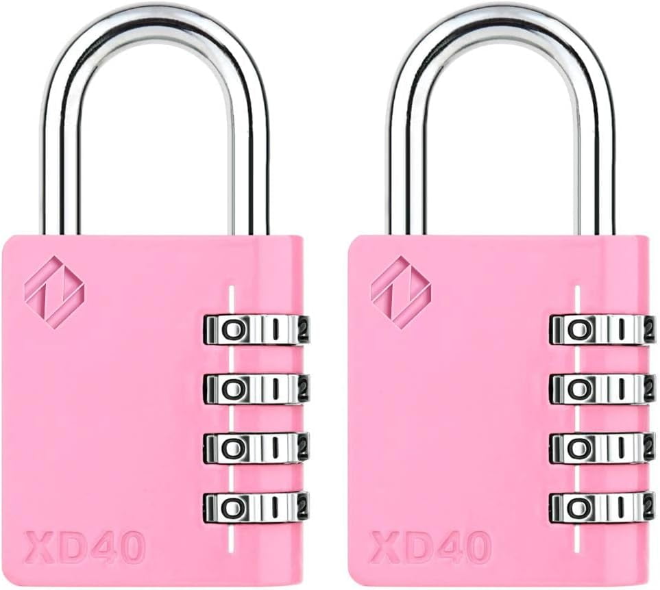 Wellsay XD40 Combination Lock, 4 Digit Padlock for School m Sports ...