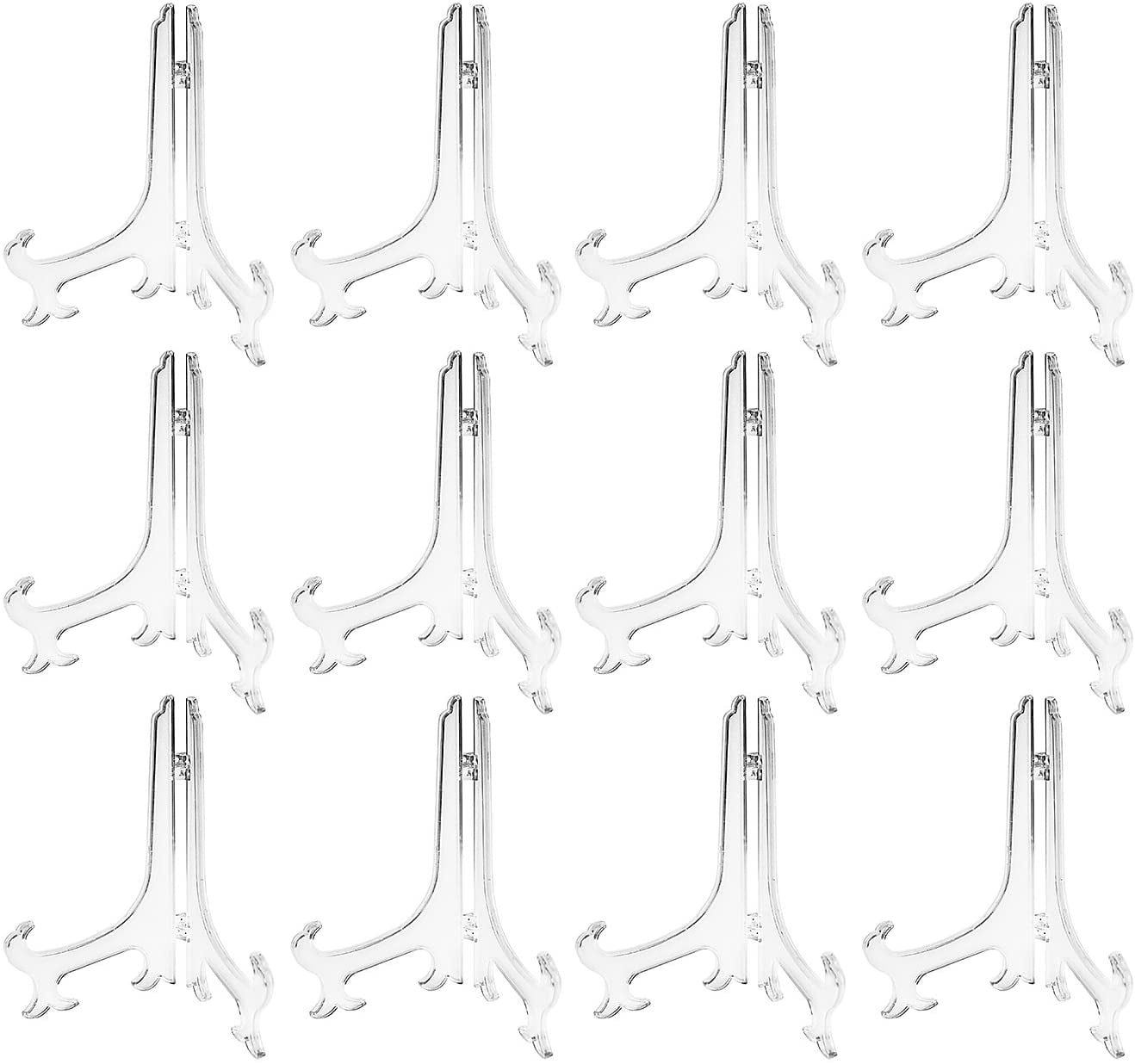 Wellsay Z Outlet Plastic Easels 12 Pack Clear Easel Stands Easel ...