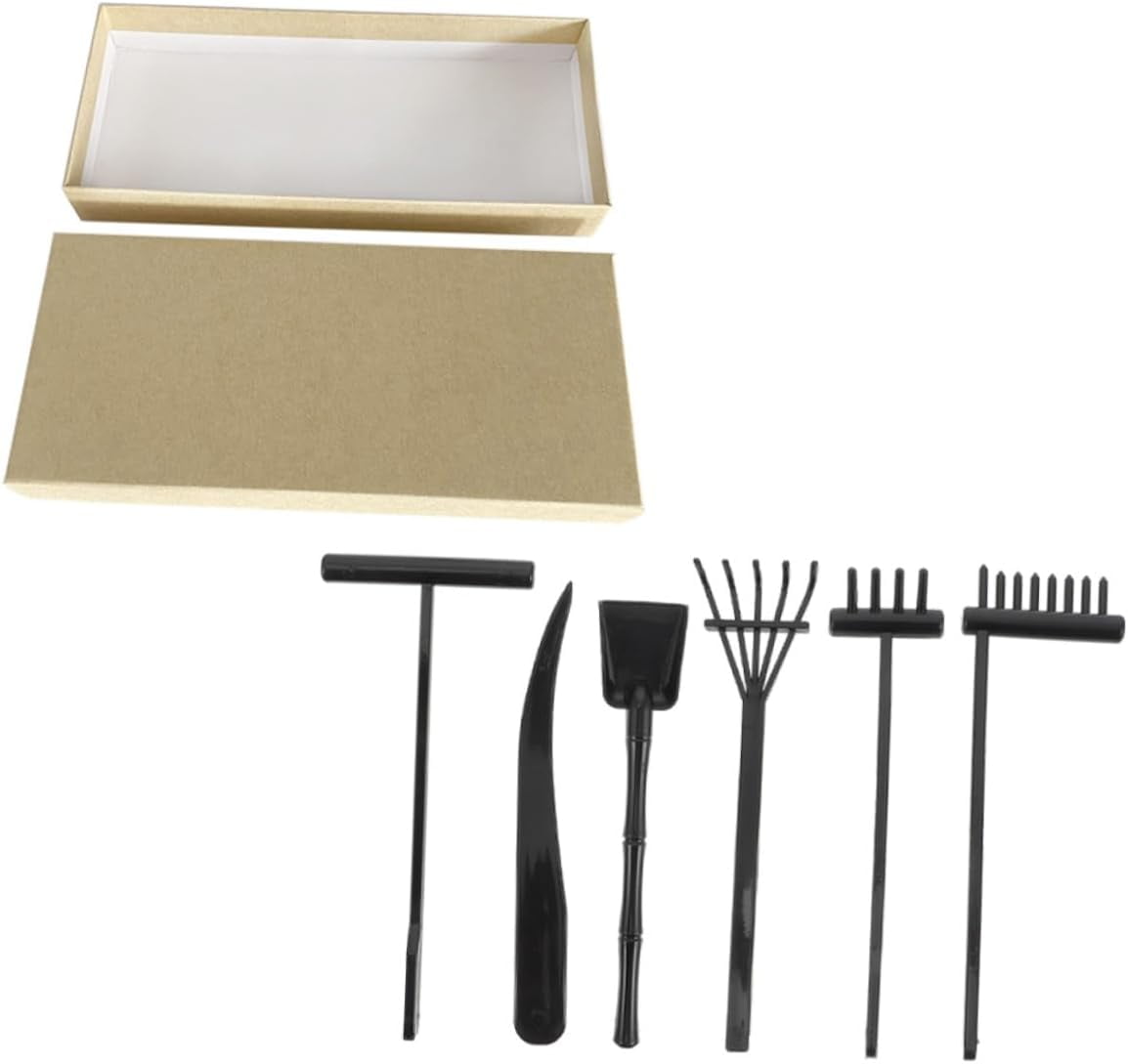 Wellsay Zen Garden Rake Mini Tool Set Garden Rake for Sand Garden Table ...