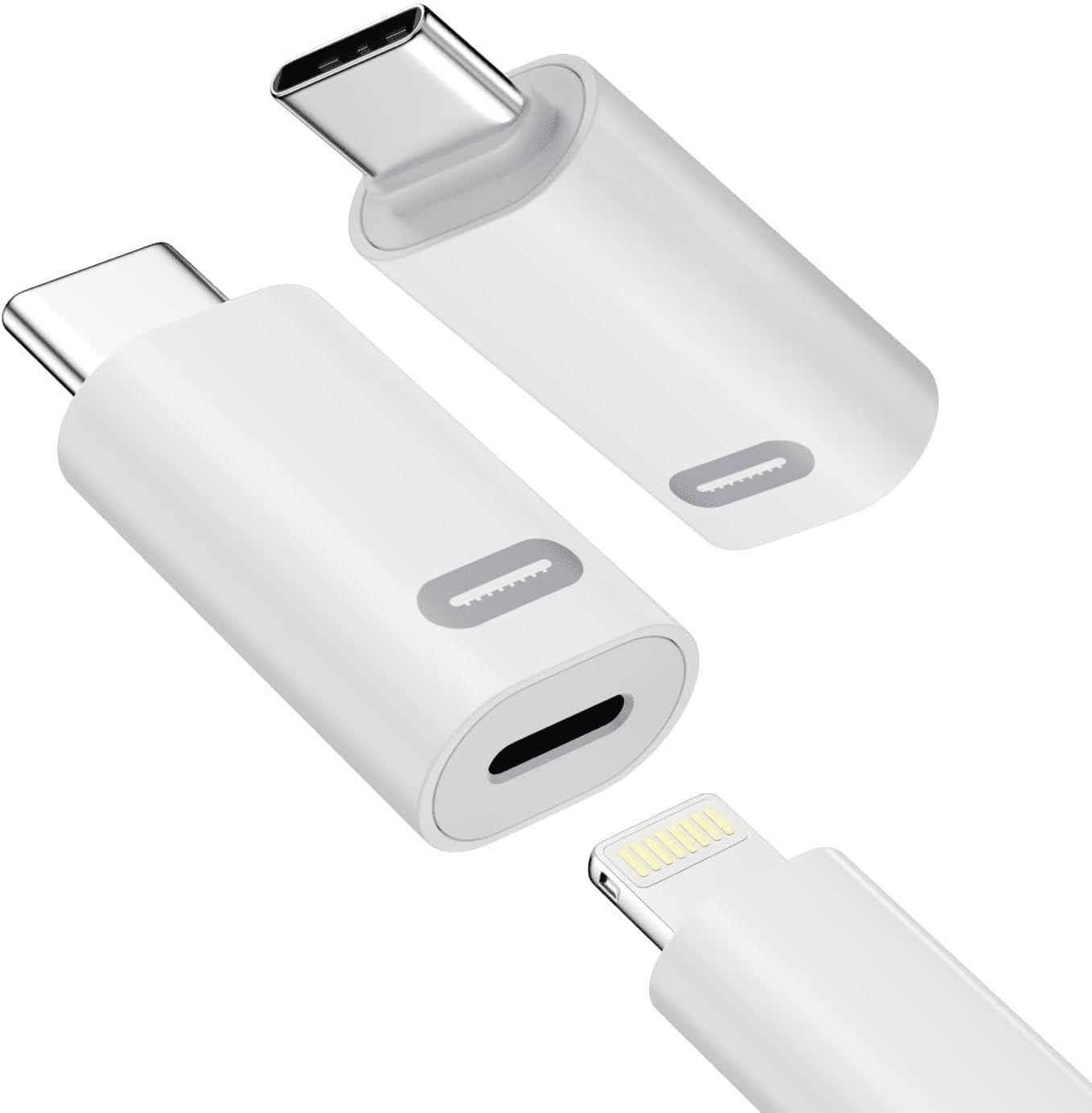 Wellsay iPhone 15 Charging Adapter,2 Pack M Certied USB C Male to ...
