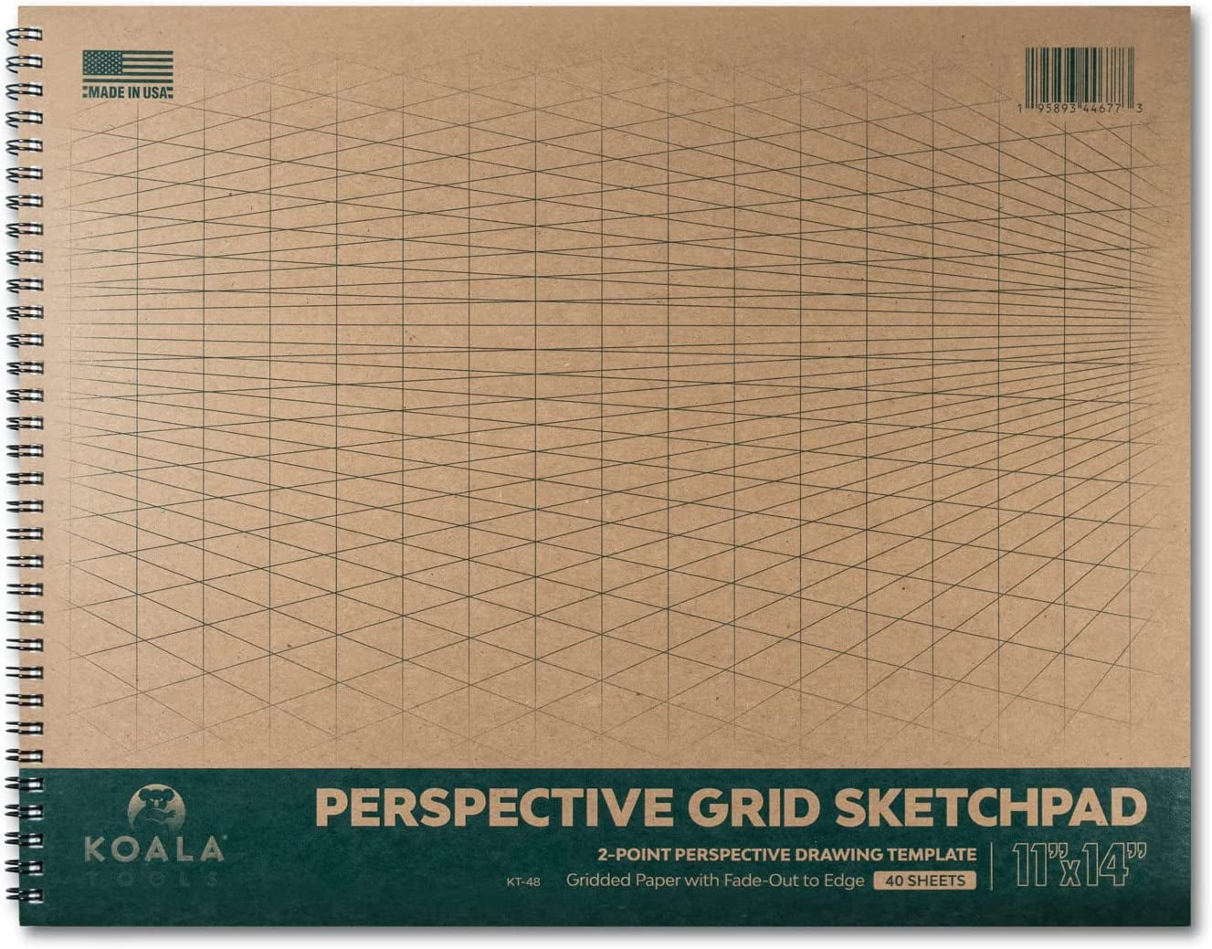 Wellsay la Tools - 40-Sheet Sketch Pad for 2-Point Perspective Drawing ...