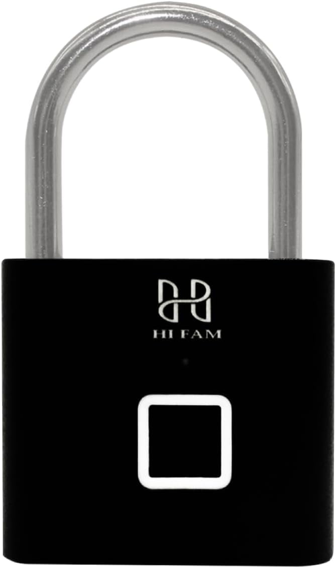 Wellsay ngerprint Padlock, Keyless Biometric Gate Locks for Outdoor ...