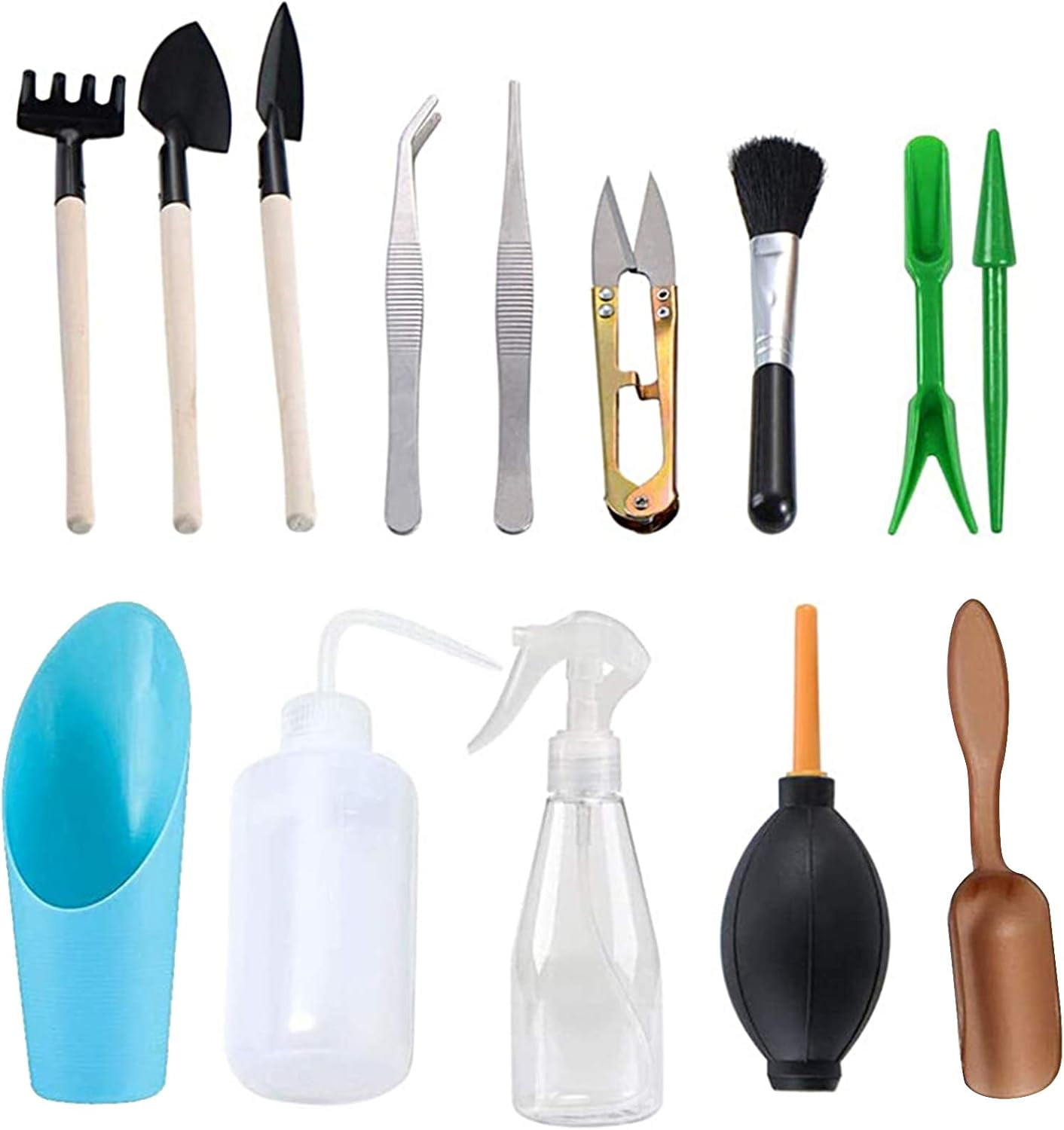 Wellsay sea 14 Pcs Succulent Plants Tools, Mini Garden Hand ...