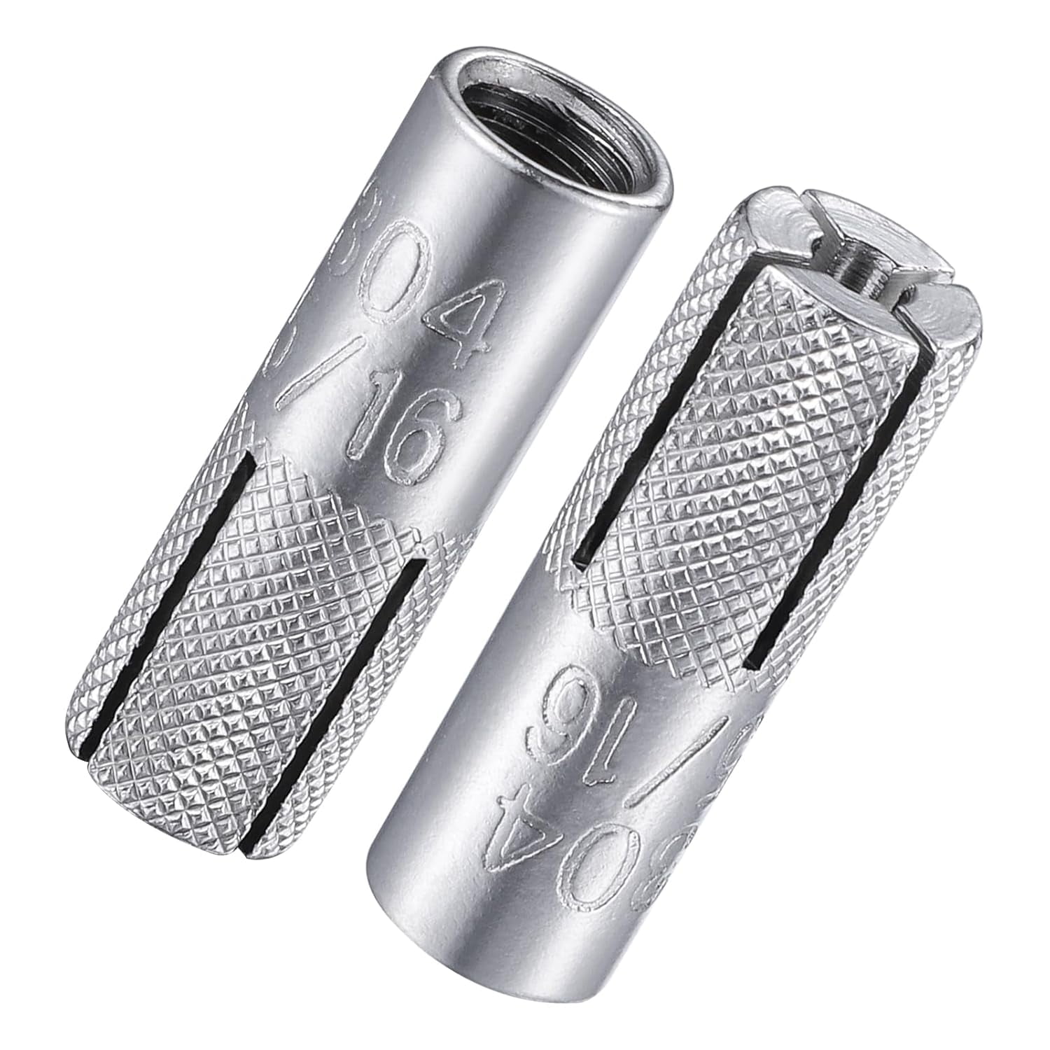 Wellsay silon(100 pcs) 5/16"-18 Premium Stainless Steel Drop in Anchors ...