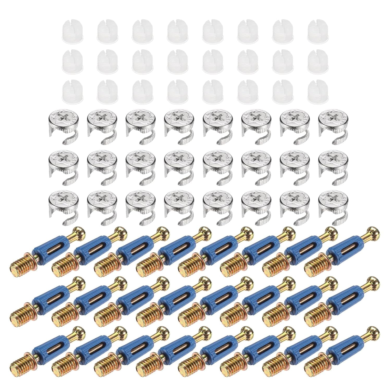 Wellsay ul 45 Sets Cam Locks for Furniture, 35mm Cam Lock Nut and Screw ...