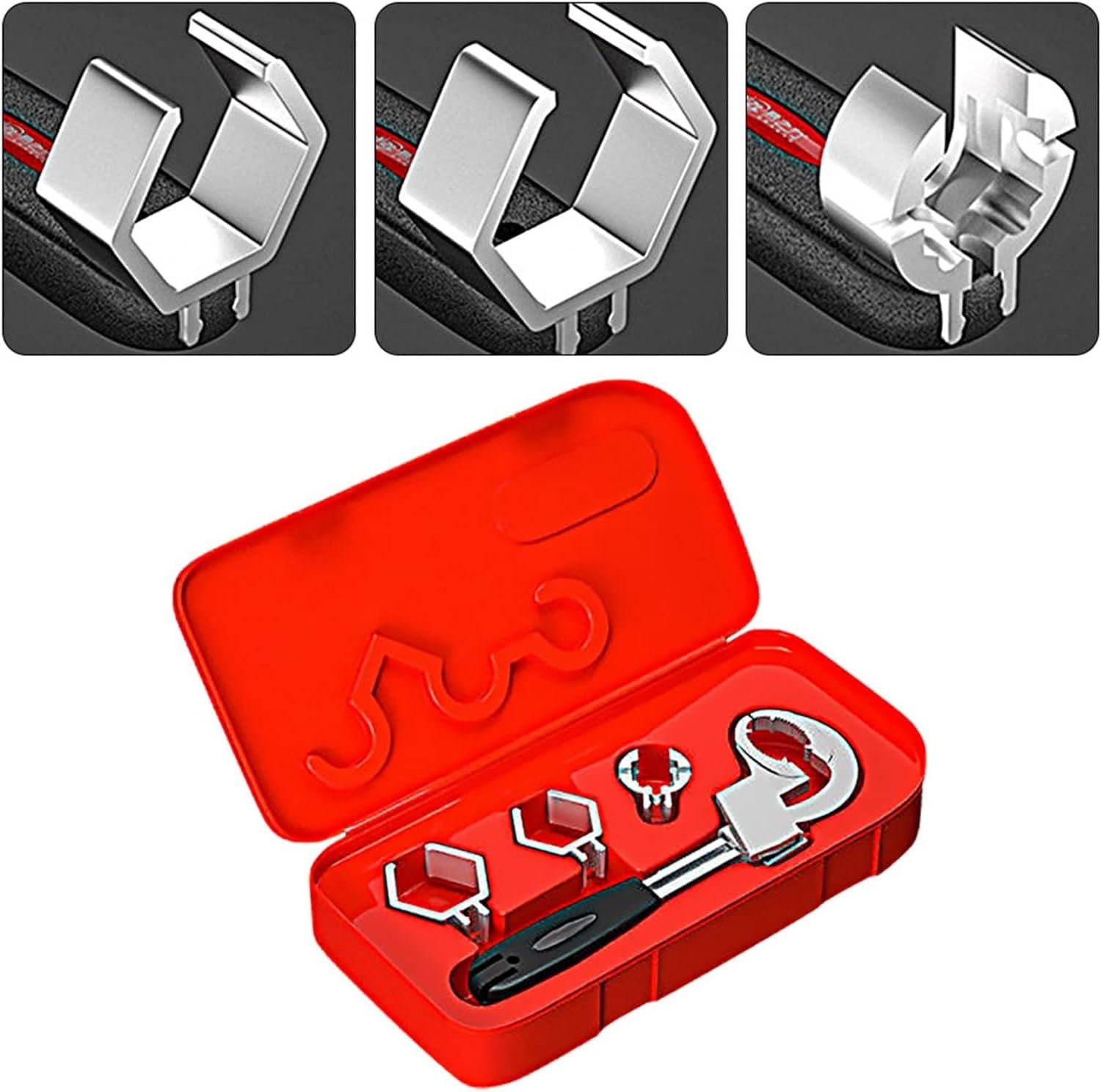 Wellsay versal Adjustable Double-Ended Wrench, 80mm Large Opening ...