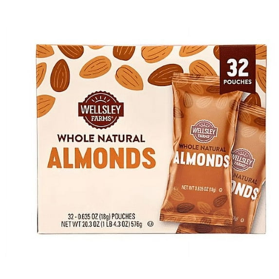 Wellsley Farms 100 Calorie Almond Packs, 32 ct. - Walmart.com