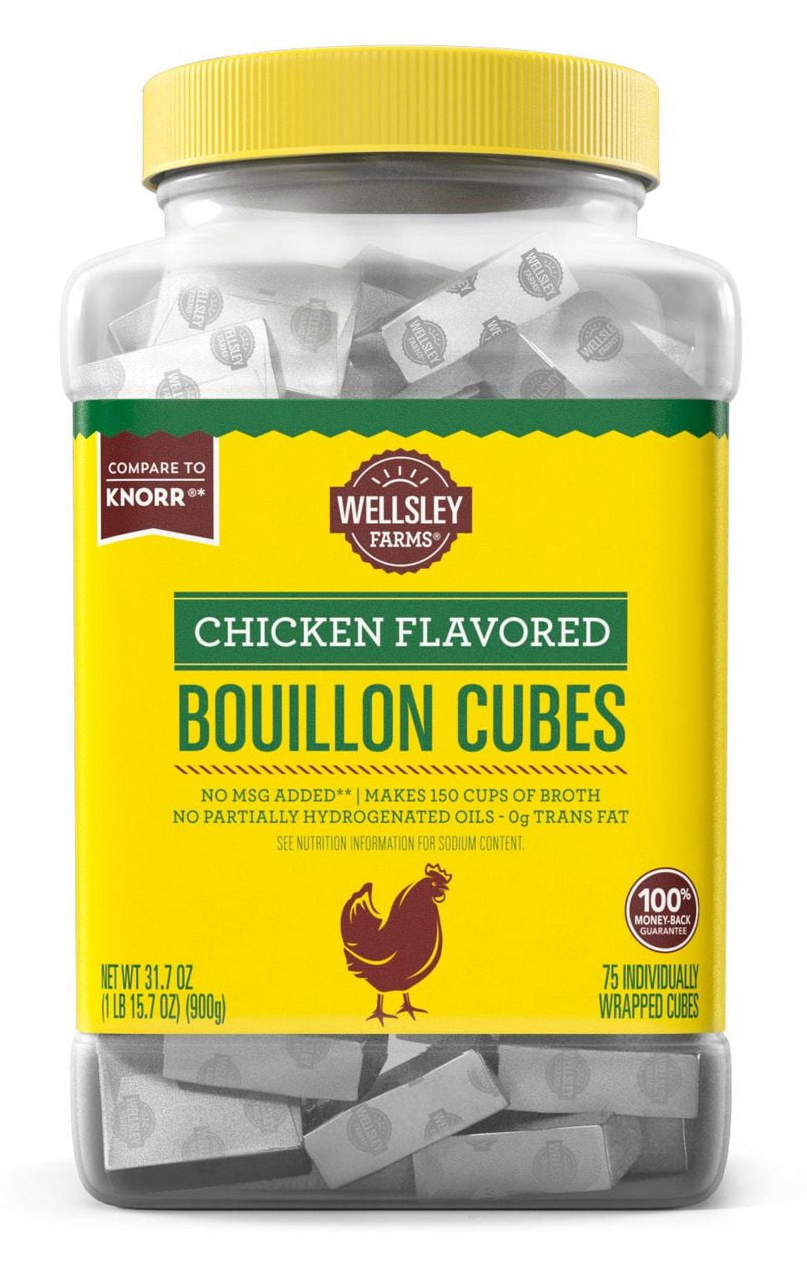 Assortit Chicken Flavored Bouillon Cubes, Reduced Sodium, 75 Count ...