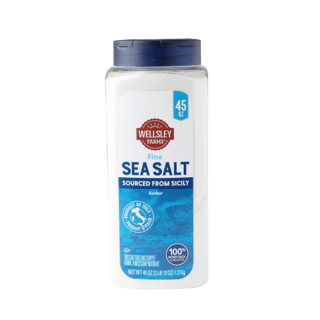 Wellsley Farms Fine Sea Salt, 45 oz. - Walmart.com