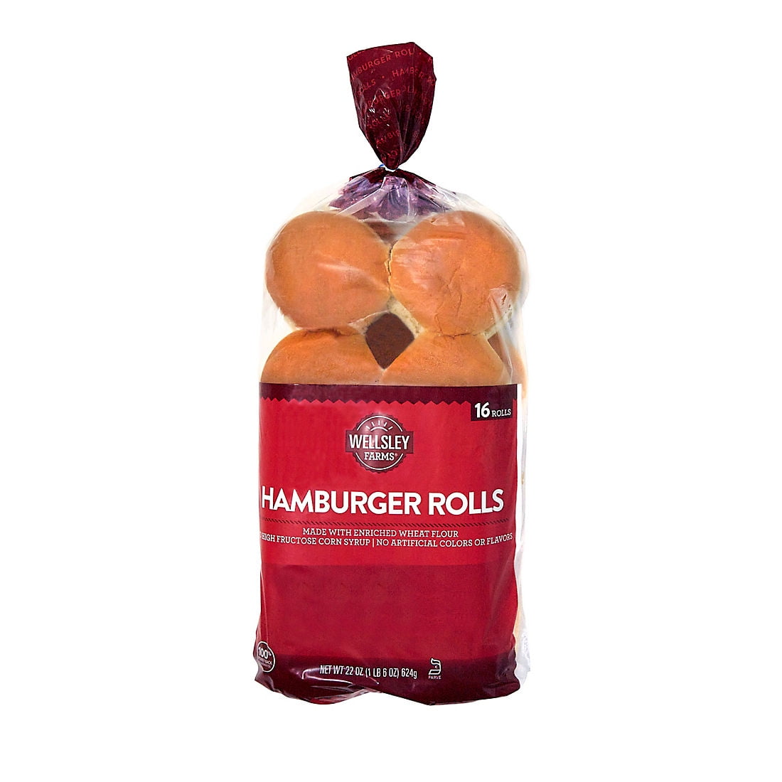 Wellsley Farms Hamburger Rolls 16 ct 22 oz (Pack of 2) - Walmart.com