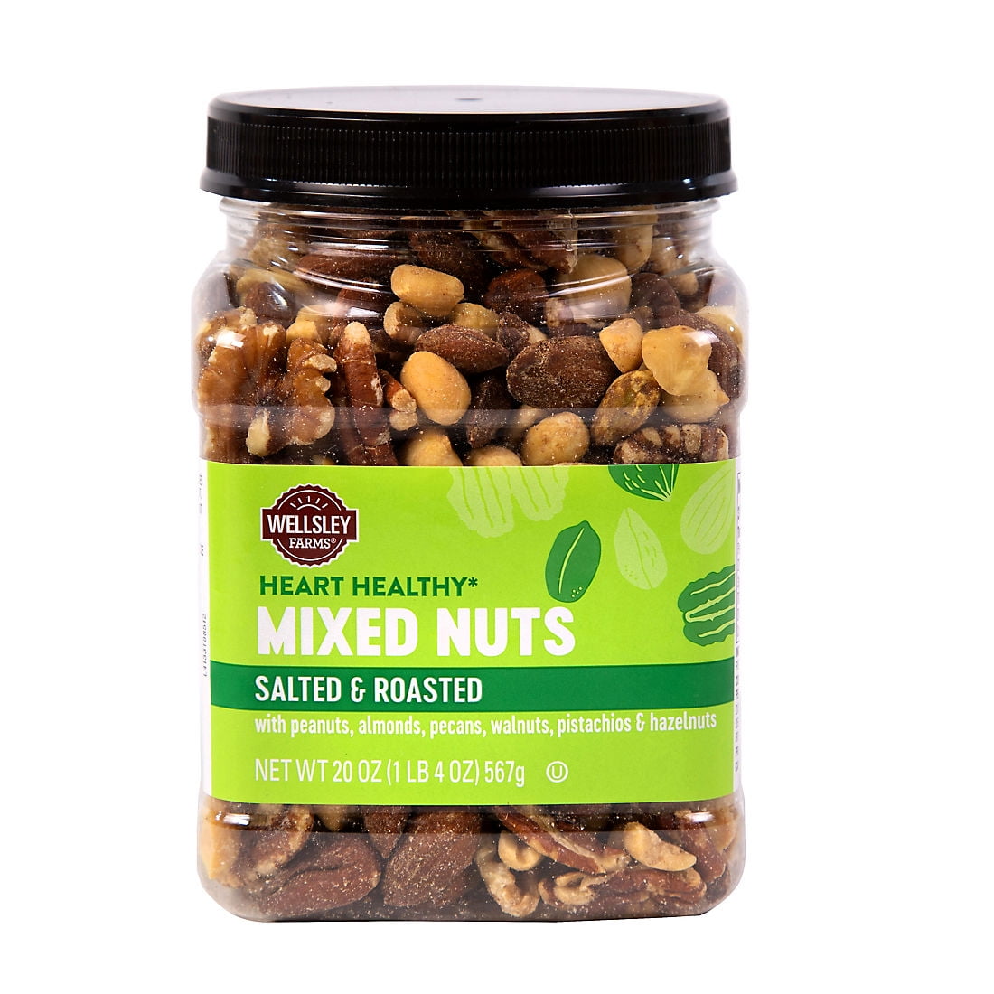Wellsley Farms Heart Healthy Nut Mix, 20 oz (Pack of 2) - Walmart.com