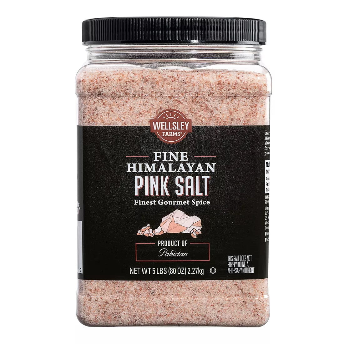 Wellsley Farms Himalayan Pink Salt 5 lbs for Office Kitchens - Walmart ...
