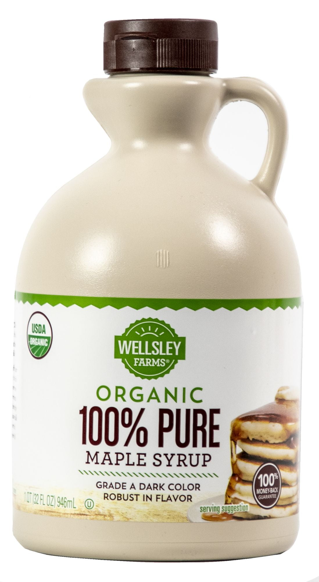 Wellsley Farms, Organic, 100% Pure, Grade A, Dark Maple Syrup, 32 oz ...
