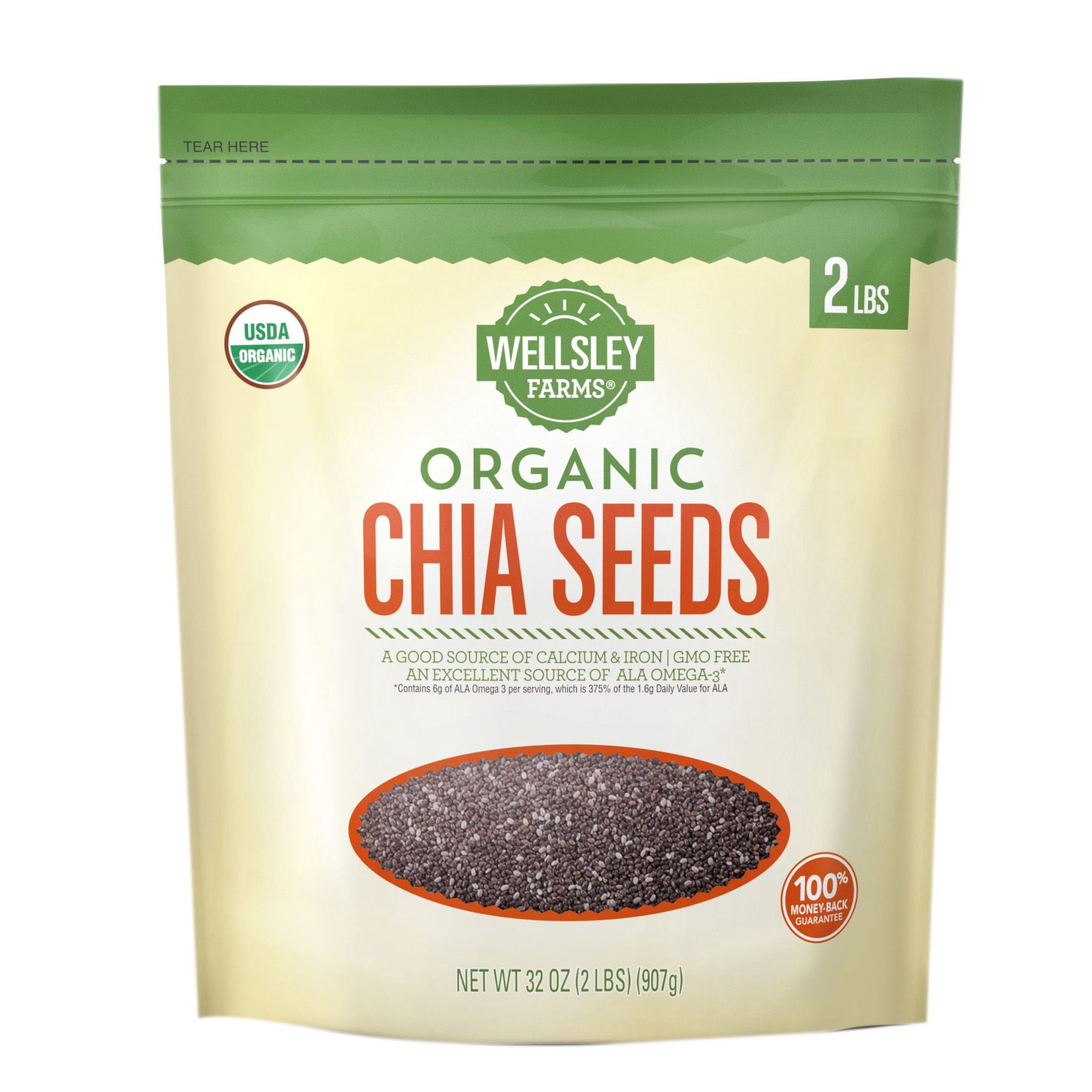 Wellsley Farms Organic Chia Seeds, 2 lbs. - Walmart Business Supplies