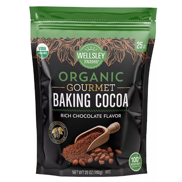 Wellsley Farms Organic Gourmet Baking Cocoa 25 oz - Walmart.com