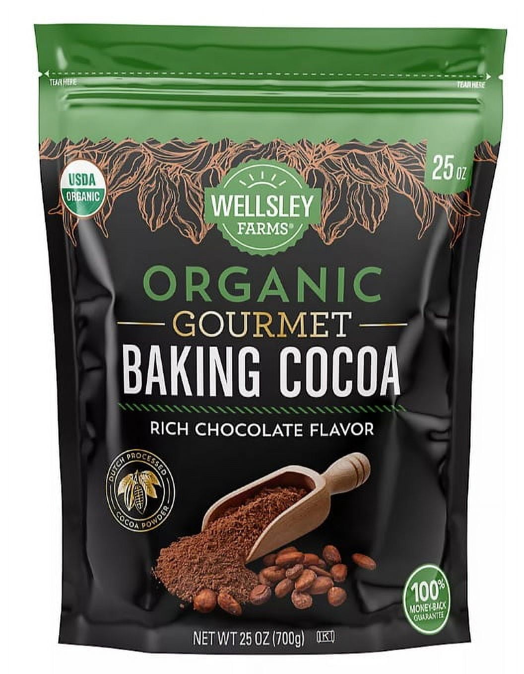 Wellsley Farms Organic Gourmet Baking Cocoa 25 oz - Walmart.com