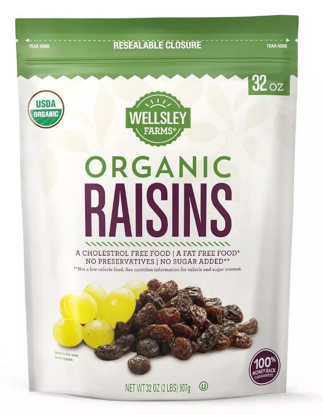 Wellsley Farms Organic Raisins, 2 lbs. - Walmart.com