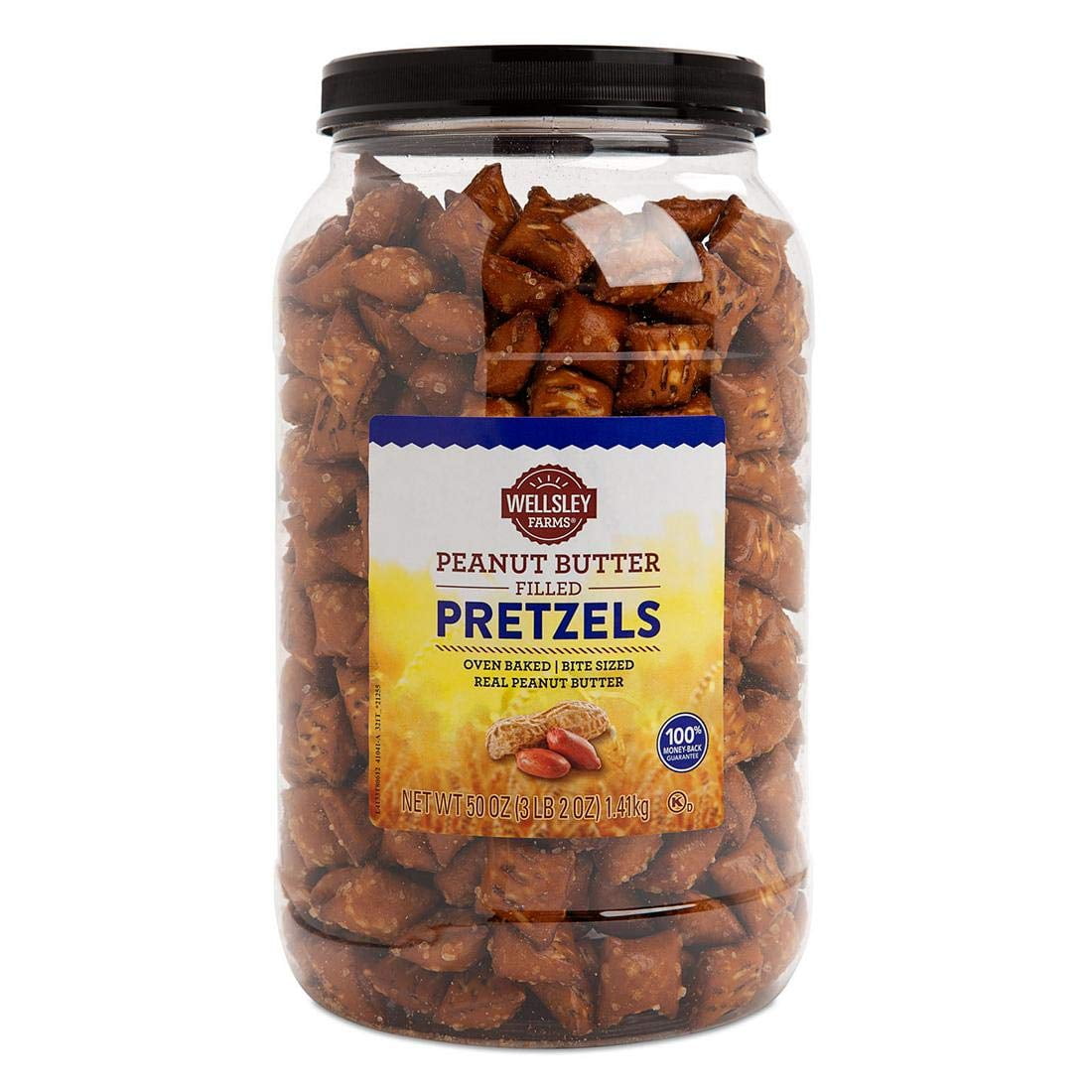 Wellsley Farms Peanut Butter Filled Pretzels, 50 Ounce - Walmart.com