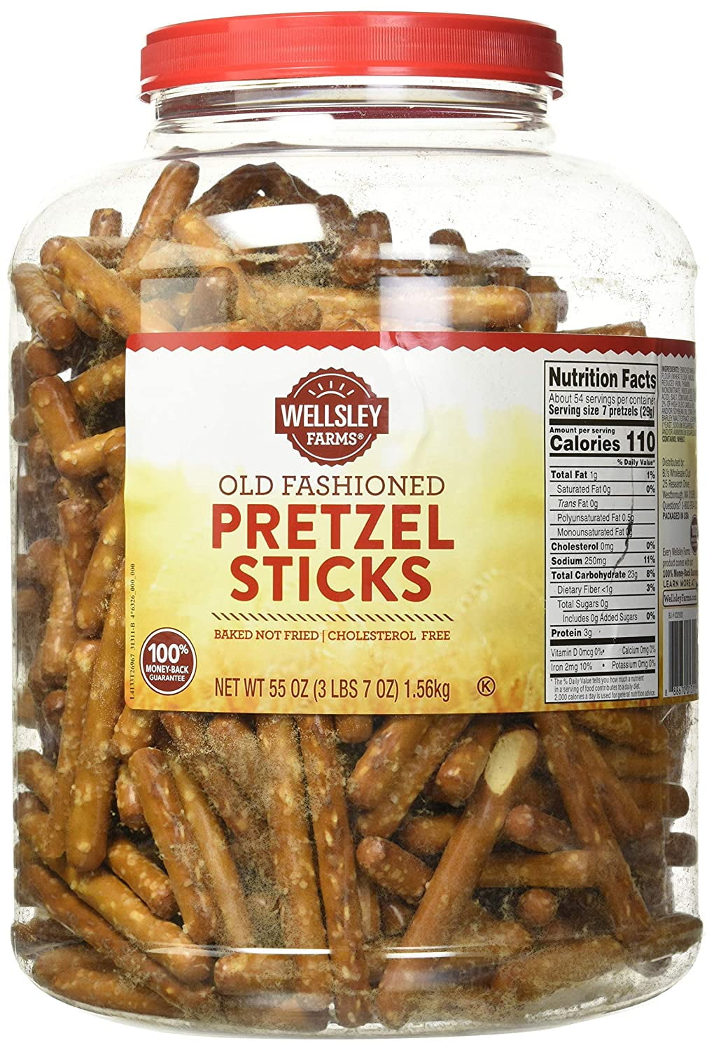 Wellsley Farms Pretzel Sticks, 55 oz (Pack of 2) - Walmart.com