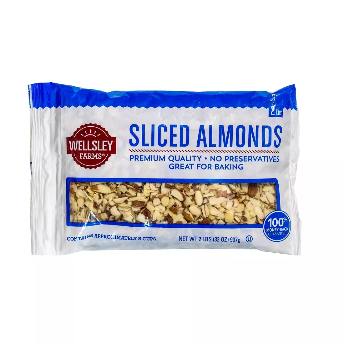 Wellsley Farms Sliced Almonds, 32 oz. - Walmart.com