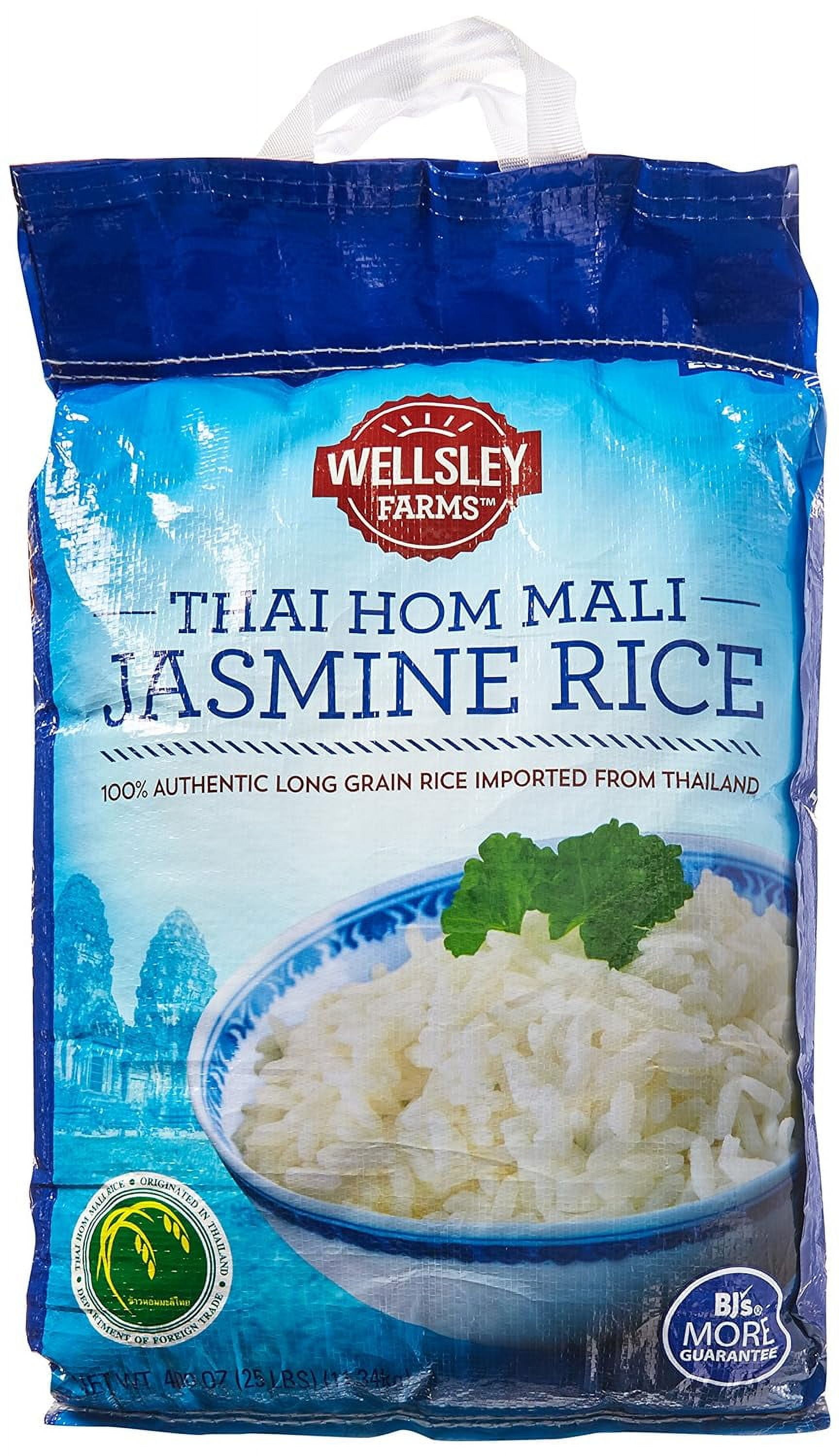 Wellsley Farms Thai Hom Mali Jasmine Rice, 25 lb. - Walmart.com
