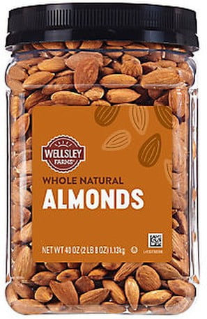 Wellsley Farms Whole Almonds, 40 oz (Pack of 2) - Walmart.com