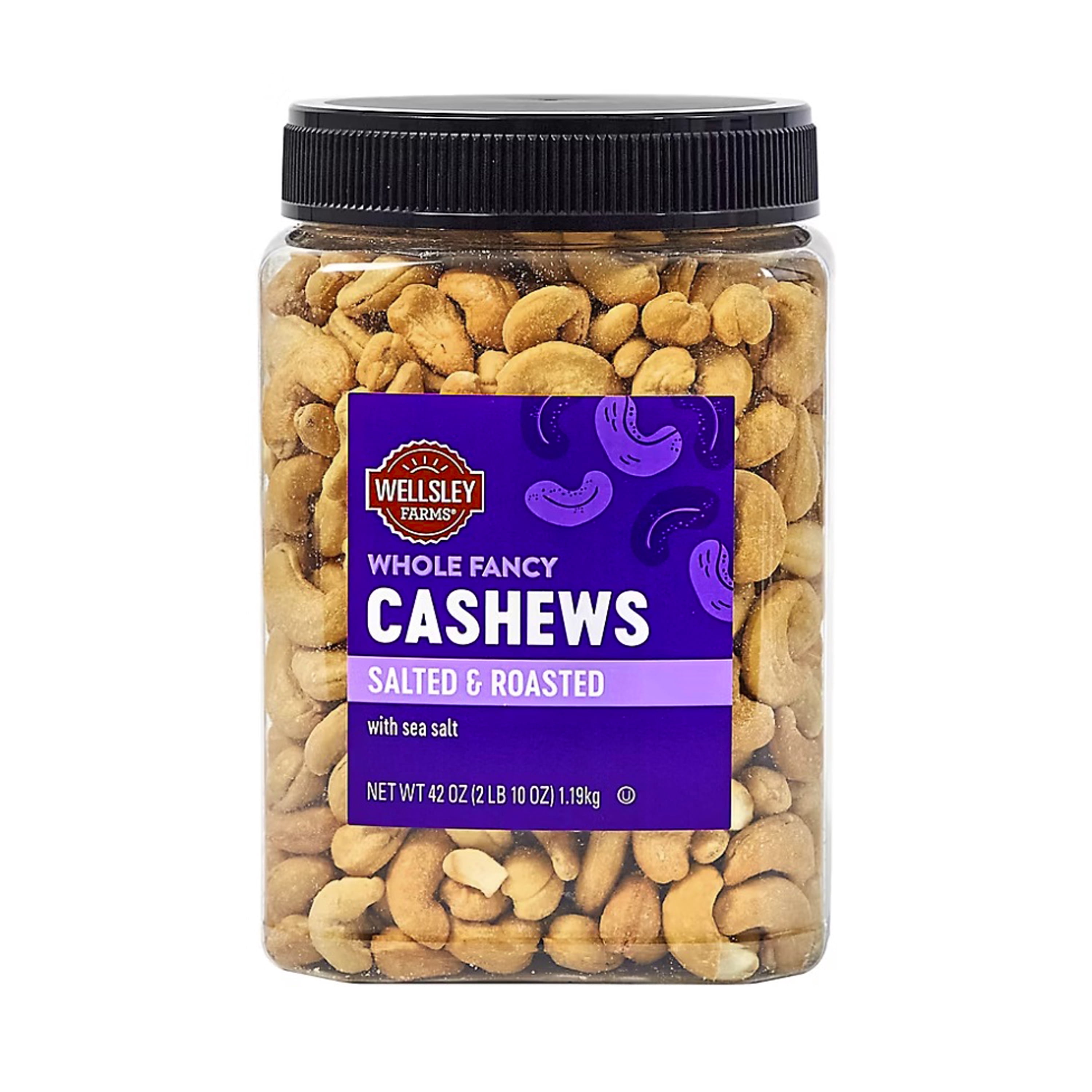 Wellsley Cashews 42oz | Organic nuts for food distributors - Walmart ...