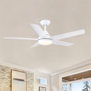 Wozzio 52 inch Ceiling Fan with Light and Remote, 3CCT Dimmable LED ...