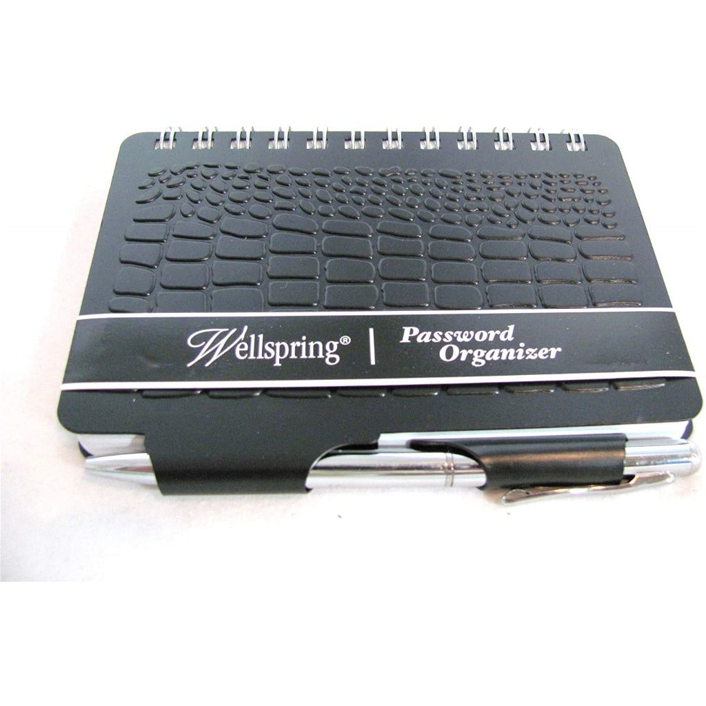 Wellspring Password Book Black Croc - Walmart.com