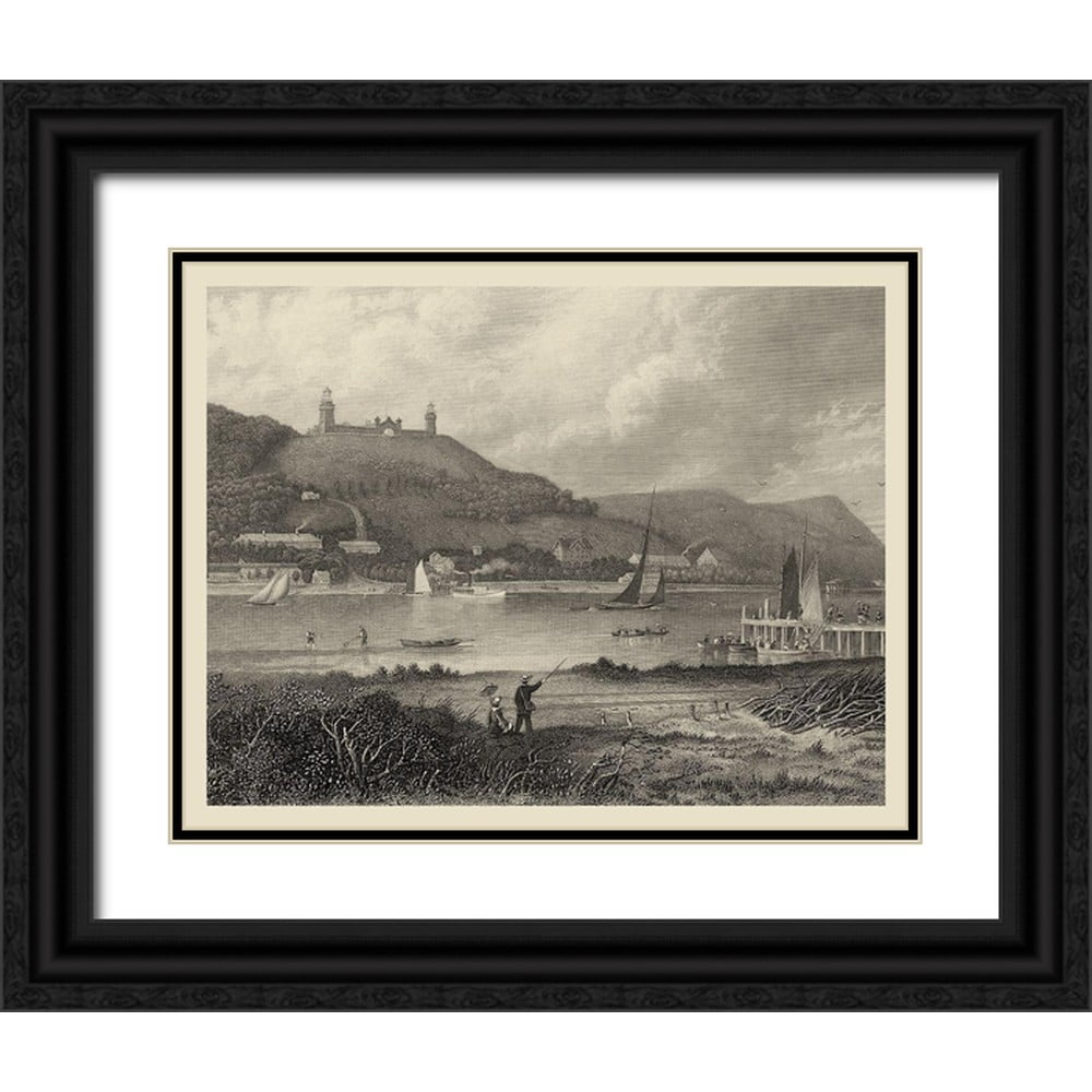 Wellstood, W. 14x12 Black Ornate Wood Framed with Double Matting Museum ...