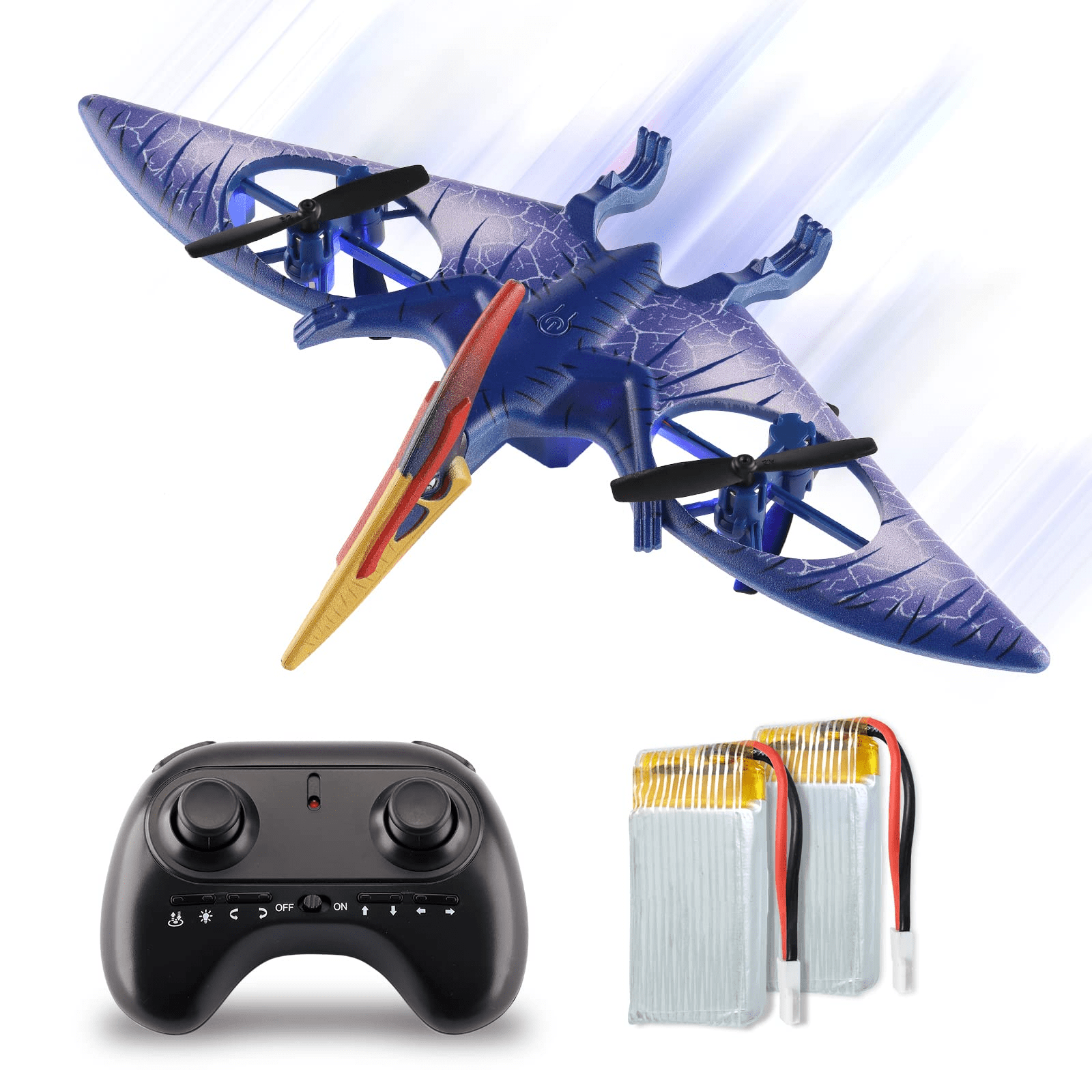 Pterosaur Dinosaur Toy Drone - Indoor Quadcopter with Altitude Hold ...