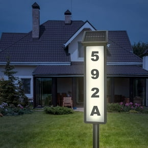 Solar Powered Address Signs