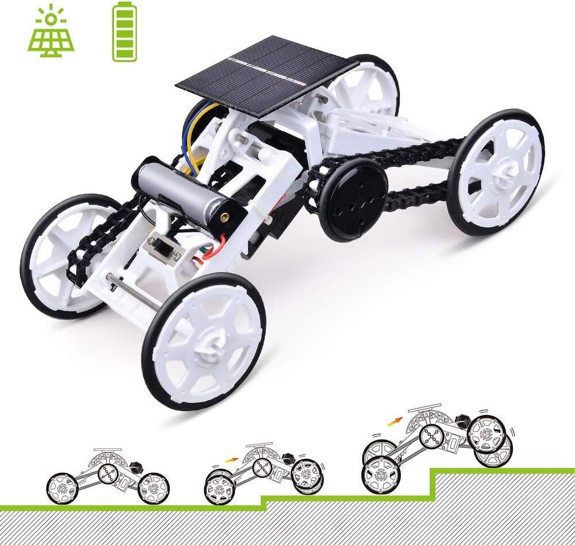 Welltop STEM 4WD DIY Solar Climbing Vehicle Kit for Kids - Science ...