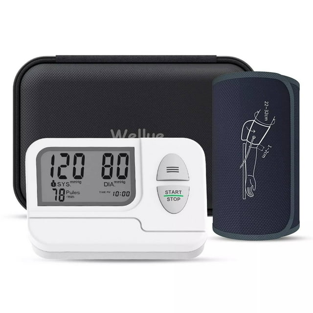 Wellue Blood Pressure Monitor for Upper Arm, Portable BP Monitor with ...