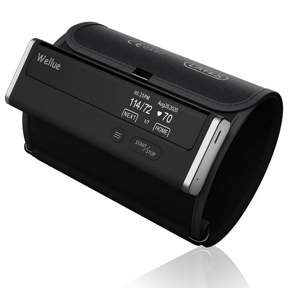 Wellue Portable BP Monitor with AI EKG Analysis, Bluetooth, 2 in 1 Arm ...