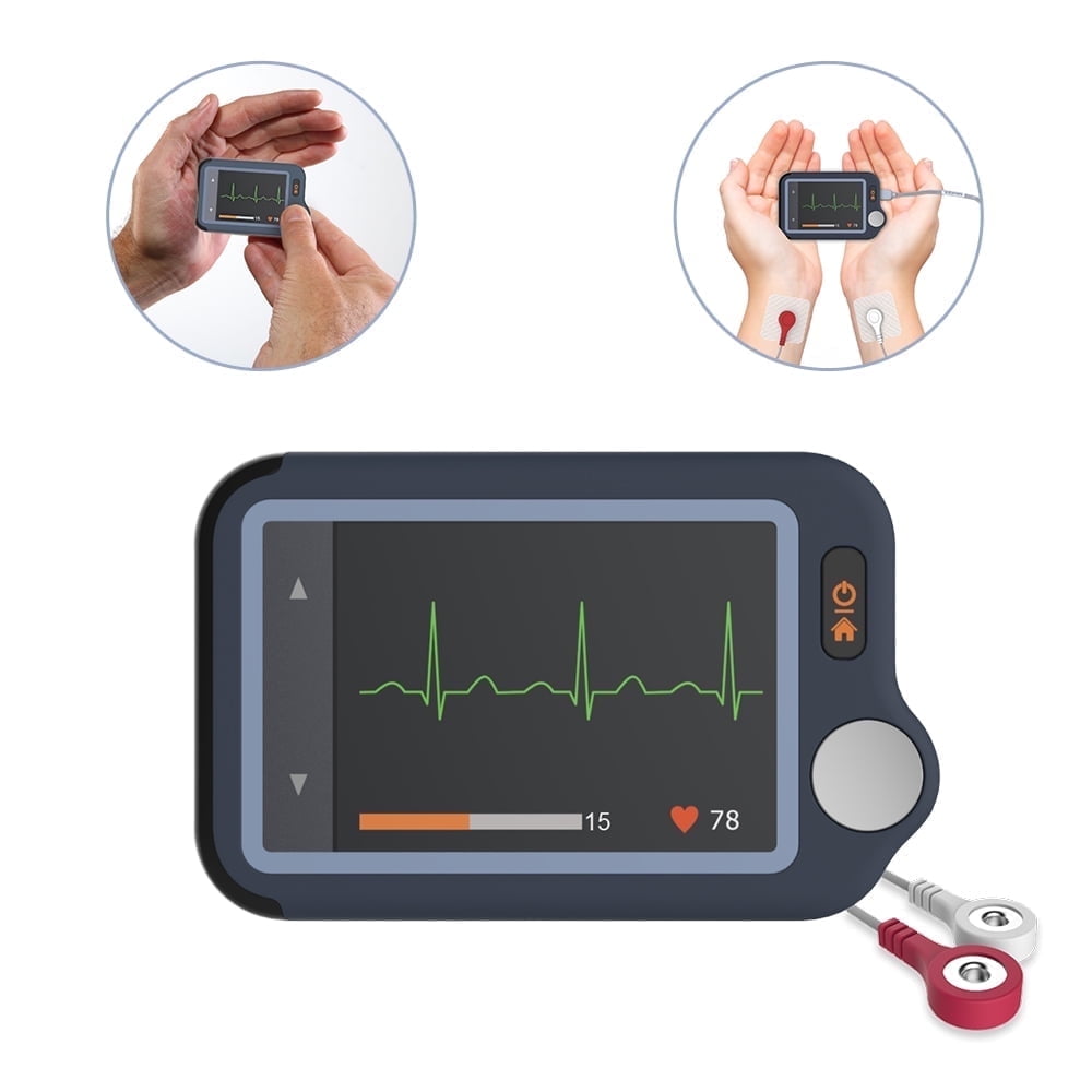 Checkme Portable ECG/EKG Monitor with Touch Screen, Handheld Heart Rate ...