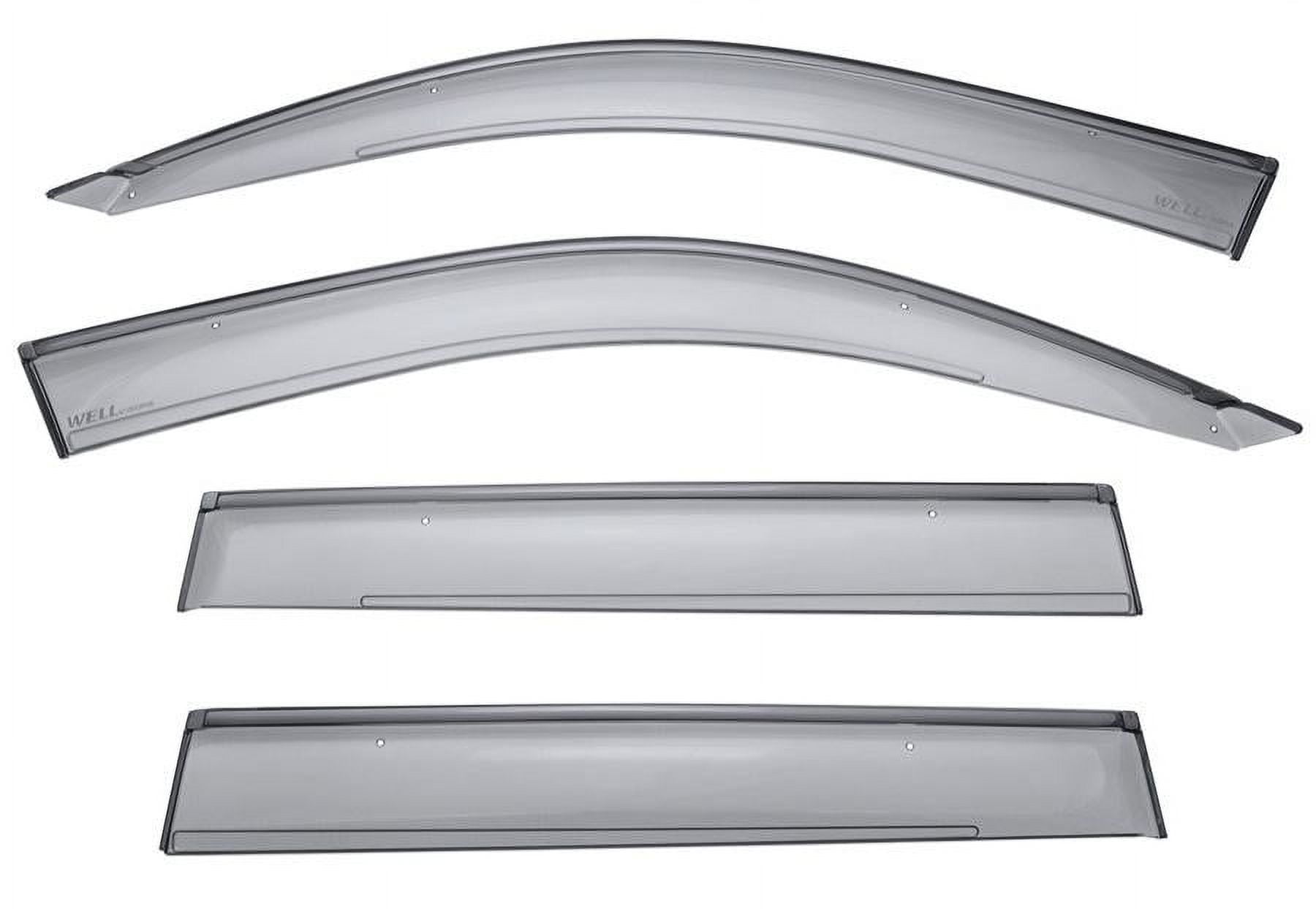 Wellvisors Side Window Visors Deflectors Rain Guards With Black Trim ...