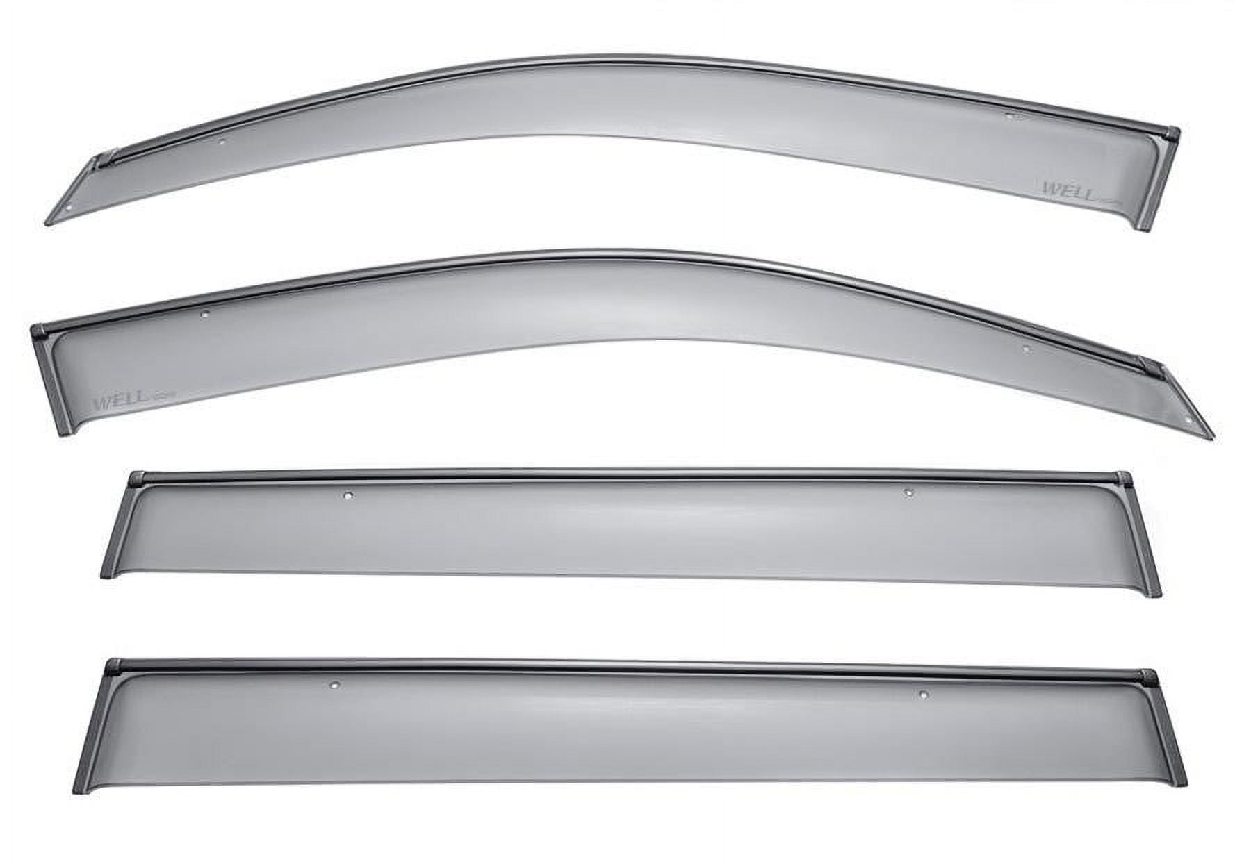Wellvisors Side Window Visors Deflectors Rain Guards With Black Trim ...