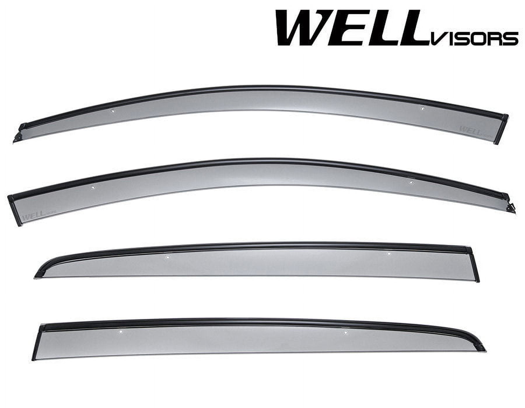 WellVisors Side Window Visors, Rain Deflectors With Black Trim, Fits ...